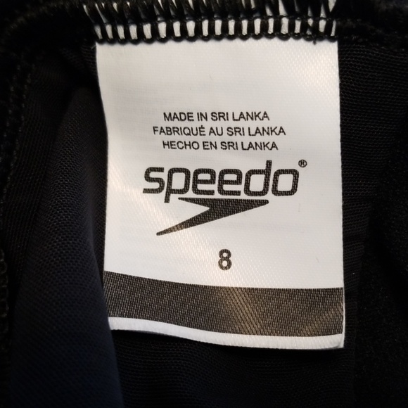 Speedo | Swim | Speedo Sz 8 Black Swimsuit One Piece Racerback | Poshmark